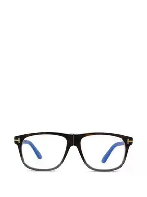 TOM FORD Tortoiseshell-effect Rectangle-frame Glasses