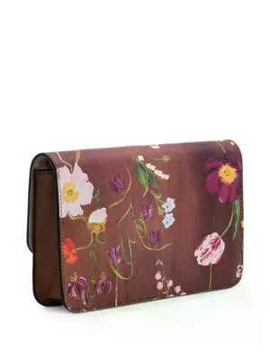 Oscar De La Renta Floral Print Clutch Bag