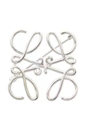 Loewe Tone Anagram Brooch - Silver