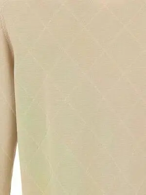 DIKTAT Diamond-knit Crew-neck Sweater