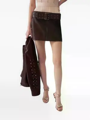 Liu Jo Crystal-embellished Patent Leather Stiletto Sandals - Neutrals