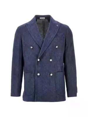 BRERAS MILANO Double-breasted Peak-lapel Blazer