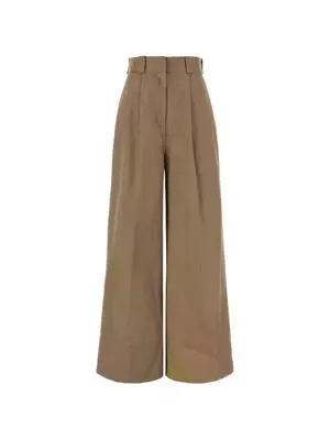 Balenciaga High-waist Twill Wide-leg Trousers