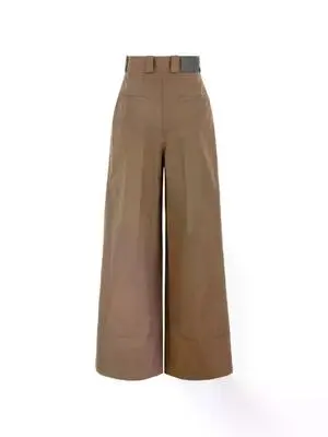 Balenciaga High-waist Twill Wide-leg Trousers