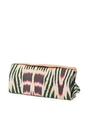 RABENS SALONER Suli Ikat-print Clutch Bag - Neutrals
