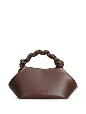 GANNI Small Bou Leather Tote Bag