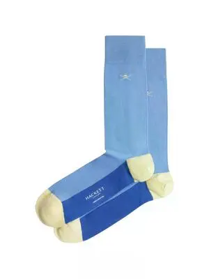 HACKETT LONDON Colour-block Crew Socks - Blue