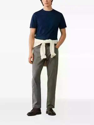 HACKETT LONDON Textured Canvas Trousers - Grey