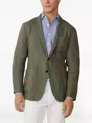HACKETT LONDON Patch-pocket Linen Blazer