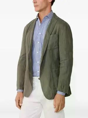 HACKETT LONDON Patch-pocket Linen Blazer