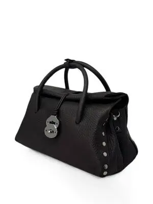ZANELLATO Studded Leather Tote Bag - Black