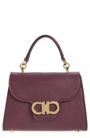 FERRAGAMO Double Gancio Top Handle Bag