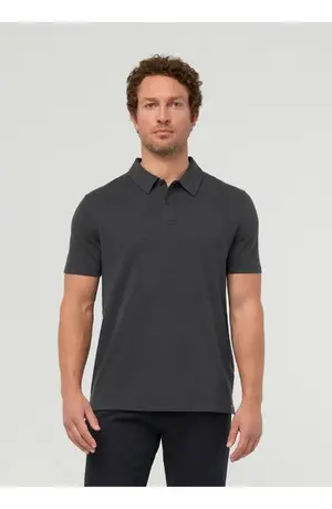DUER Air Flow Pique Polo - Charcoal