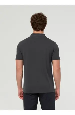 DUER Air Flow Pique Polo - Charcoal