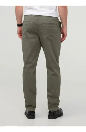 DUER Flextwill Relaxed Pull-on Tapered Pants - Thyme