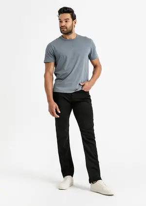 DUER DUER No Sweat Tapered Fit Trousers Slate