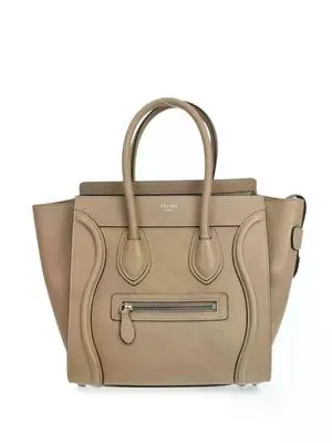 Celine Micro Luggage Tote Bag - Neutrals