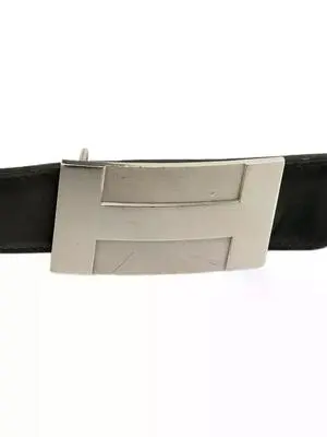 Hermès 2007 Box Calf And Togo H Plate Reversible Belt