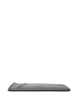 LOUIS VUITTON 2013 Damier Graphite Poche Documents Portfolio Clutch Bag - Black
