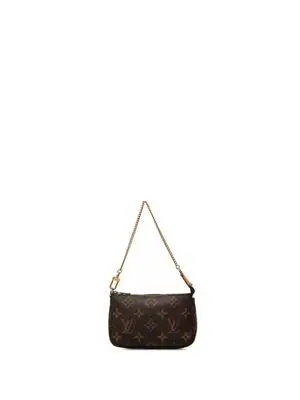 LOUIS VUITTON 2005 Monogram Mini Pochette Accessoires Handbag - Brown