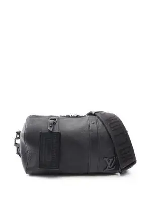 LOUIS VUITTON Calfskin City Keepall Crossbody Bag - Black