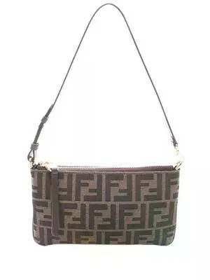 Fendi 2010-2026 Zucca Canvas Pochette Shoulder Bag