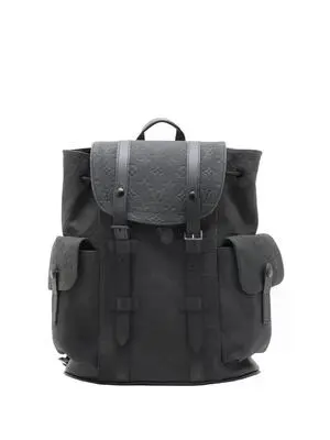 LOUIS VUITTON 2021-2026 Monogram Taurillon Christopher Pm Backpack - Black