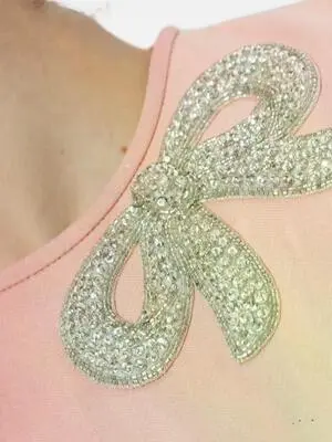 Valentino Garavani Bow-embellished Shift Mini Dress