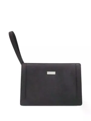 Burberry 2000-2017 Leather Clutch Bag - Black