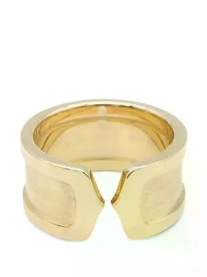 Cartier 18k Yellow Brushed And Polished Wide Ring - Gold