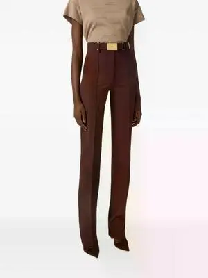 Elisabetta Franchi Belted Pin-tuck Trousers