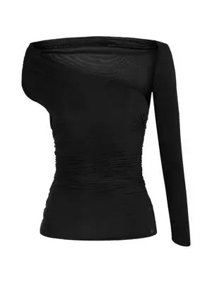 Elisabetta Franchi Asymmetric Ruched Top