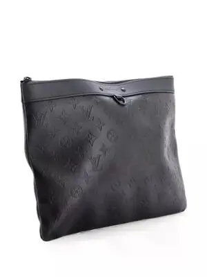 LOUIS VUITTON Discovery Pochette Monogram Shadow Leather Gm Pouch
