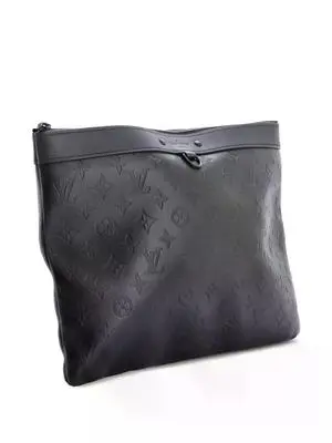 LOUIS VUITTON Discovery Pochette Monogram Shadow Leather Gm Pouch