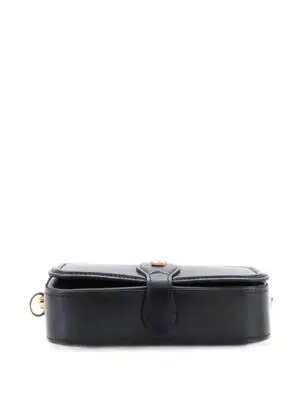 LOUIS VUITTON Officier Pouch Leather Crossbody Bag - Black