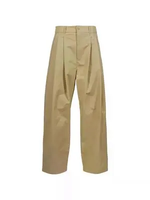 HED MAYNER Pleated Trousers - Neutrals