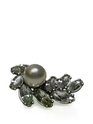 Tory Burch Clustered Crystal Pearl Earrings