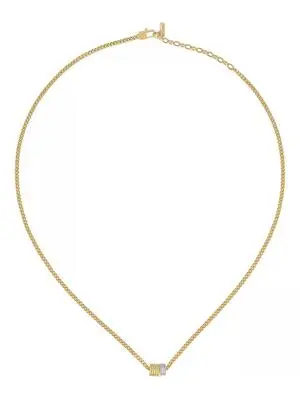 IVI Octagon Mini Double-charm Necklace - Gold