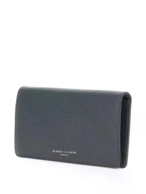GIANNI CHIARINI Grain Pebbled Leather Wallet