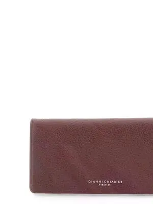 GIANNI CHIARINI Large Grain Logo-print Wallet