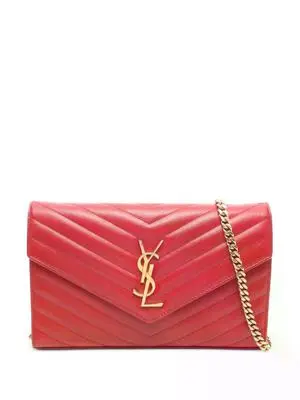 Saint Laurent 2000s Cassandra Chain-strap Shoulder Bag - Red