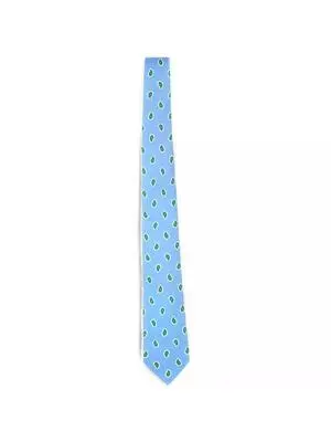Kiton Paisley-pattern Tie - Blue