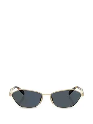 Prada Geometric-frame Sunglasses - Gold