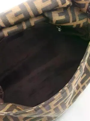Fendi 2010s Zucca Mamma Baguette Shoulder Bag