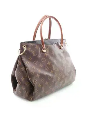 LOUIS VUITTON 2015 Pallas Monogram Tote Bag - Brown