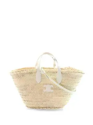 Celine 2020s Triomphe Pannier Tote Bag - Neutrals