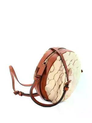 Valentino Garavani Atelier 03 Rose Edition Round Canvas Crossbody Bag - Neutrals