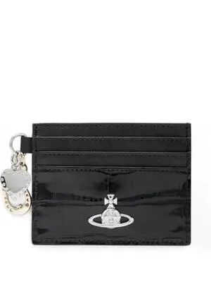 VIVIENNE WESTWOOD Orb-charm Card Holder - Black