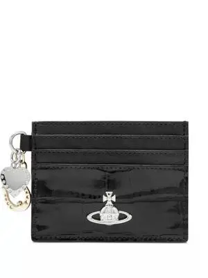 VIVIENNE WESTWOOD Orb-charm Card Holder - Black