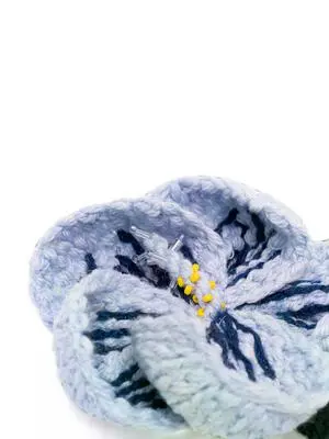 Alanui Crochet Floral Patch Brooch